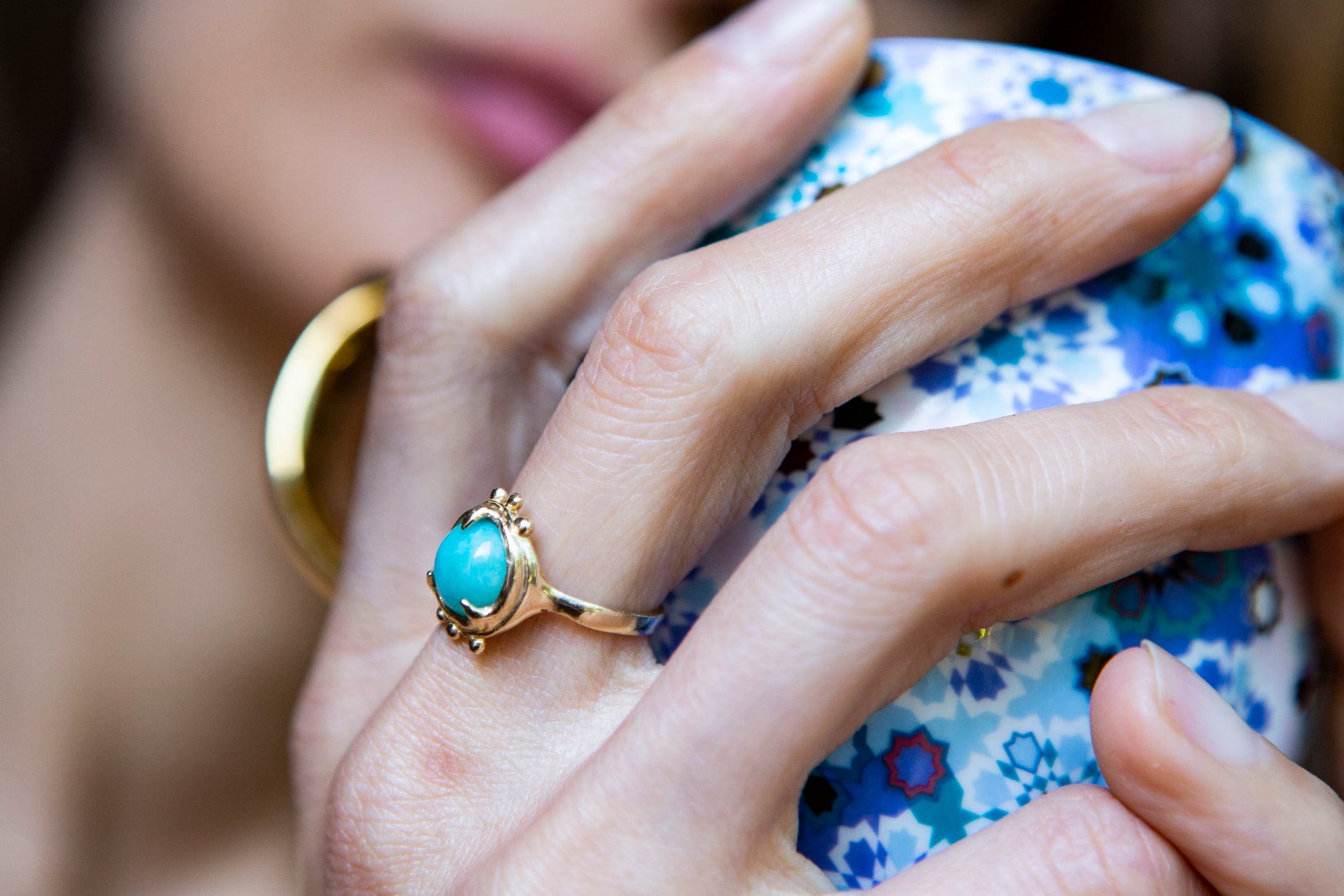 Ocean Etruscan Ring – Lena Zaric Jewelry